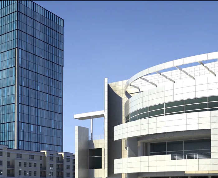 קירות מסך מתקדמים KLIL Sky eGRAF להחלפת יחידת הזיגוג מתוך הבניין