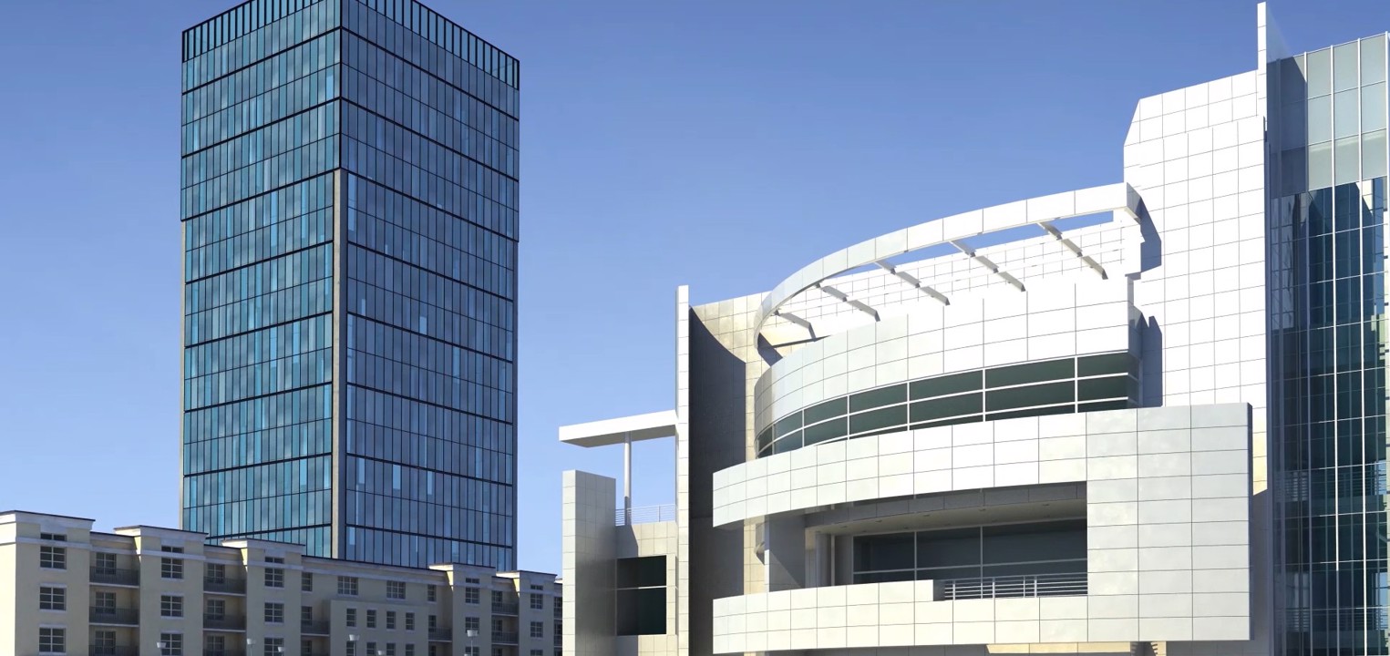 קירות מסך מתקדמים KLIL Sky eGRAF להחלפת יחידת הזיגוג מתוך הבניין